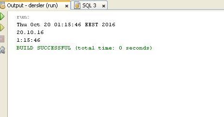 Java Ders ve Örnekleri: Java Tarih ve Saat İşlemleri