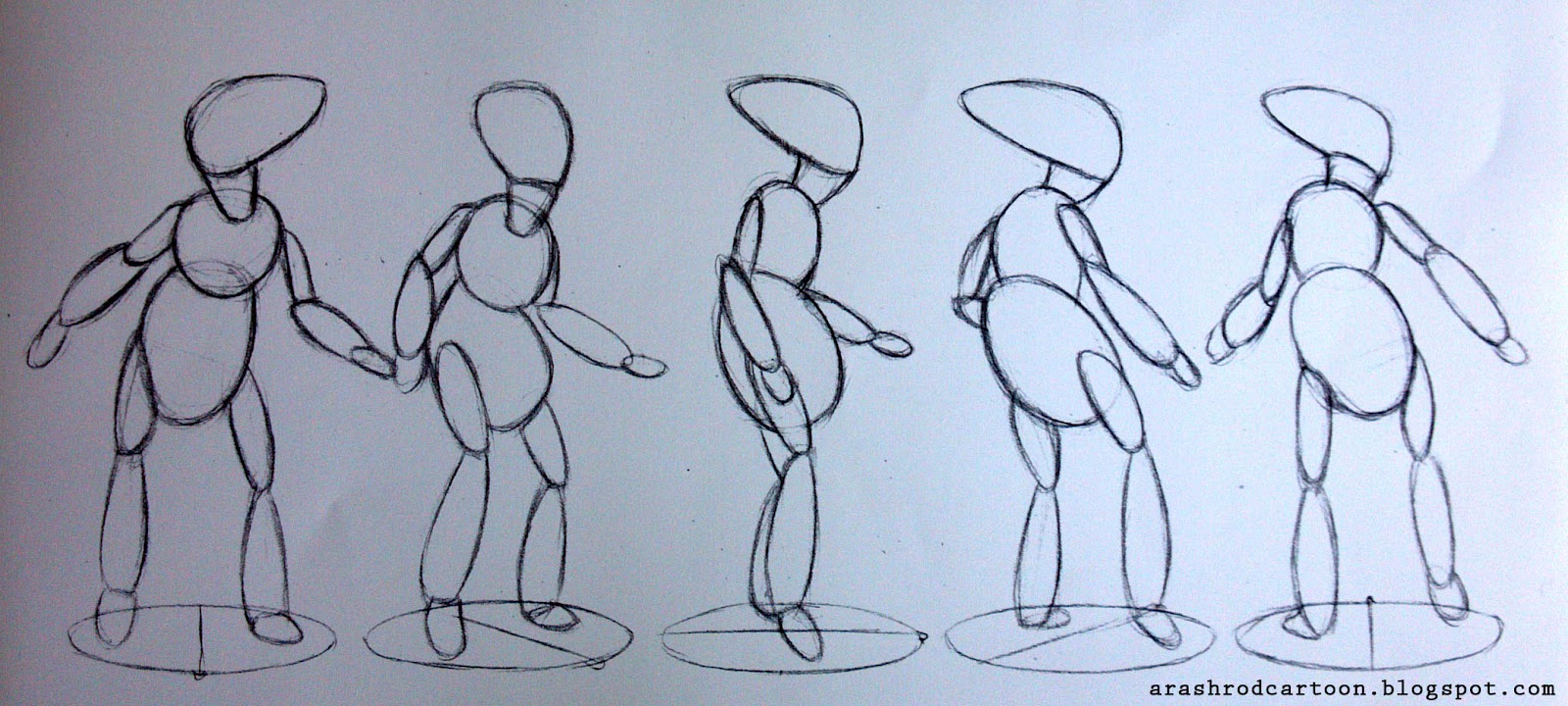 Arash Rod's Art: Turn Around Study