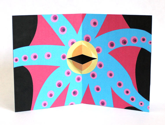 365 Projects: Sea Monster Pop Up Card With Download, Day 20 Creatures