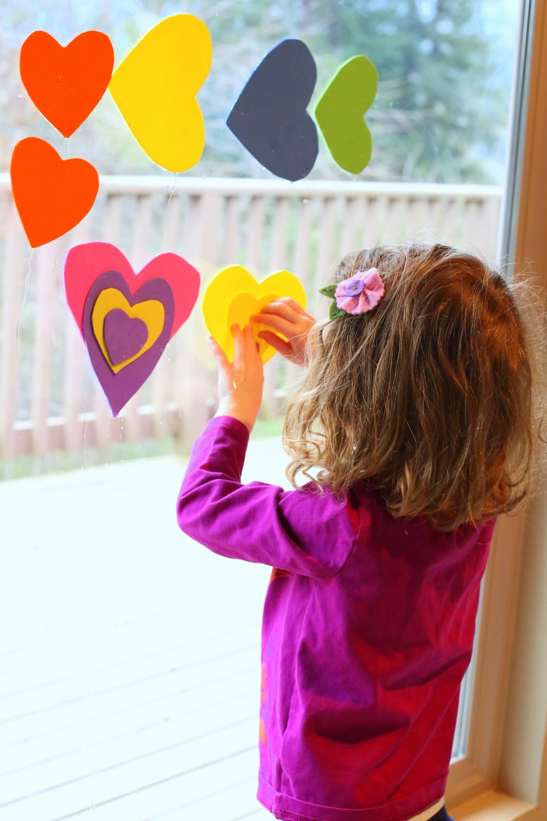 Reusable Heart Window or Bath Art