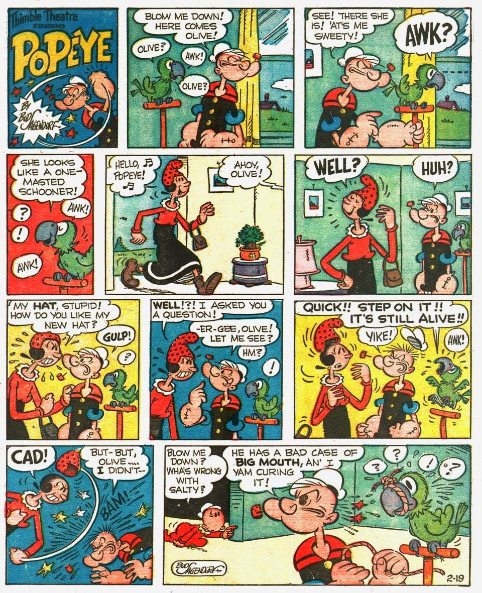 Ominous Octopus Omnibus: Popeye By Bud Sagendorf
