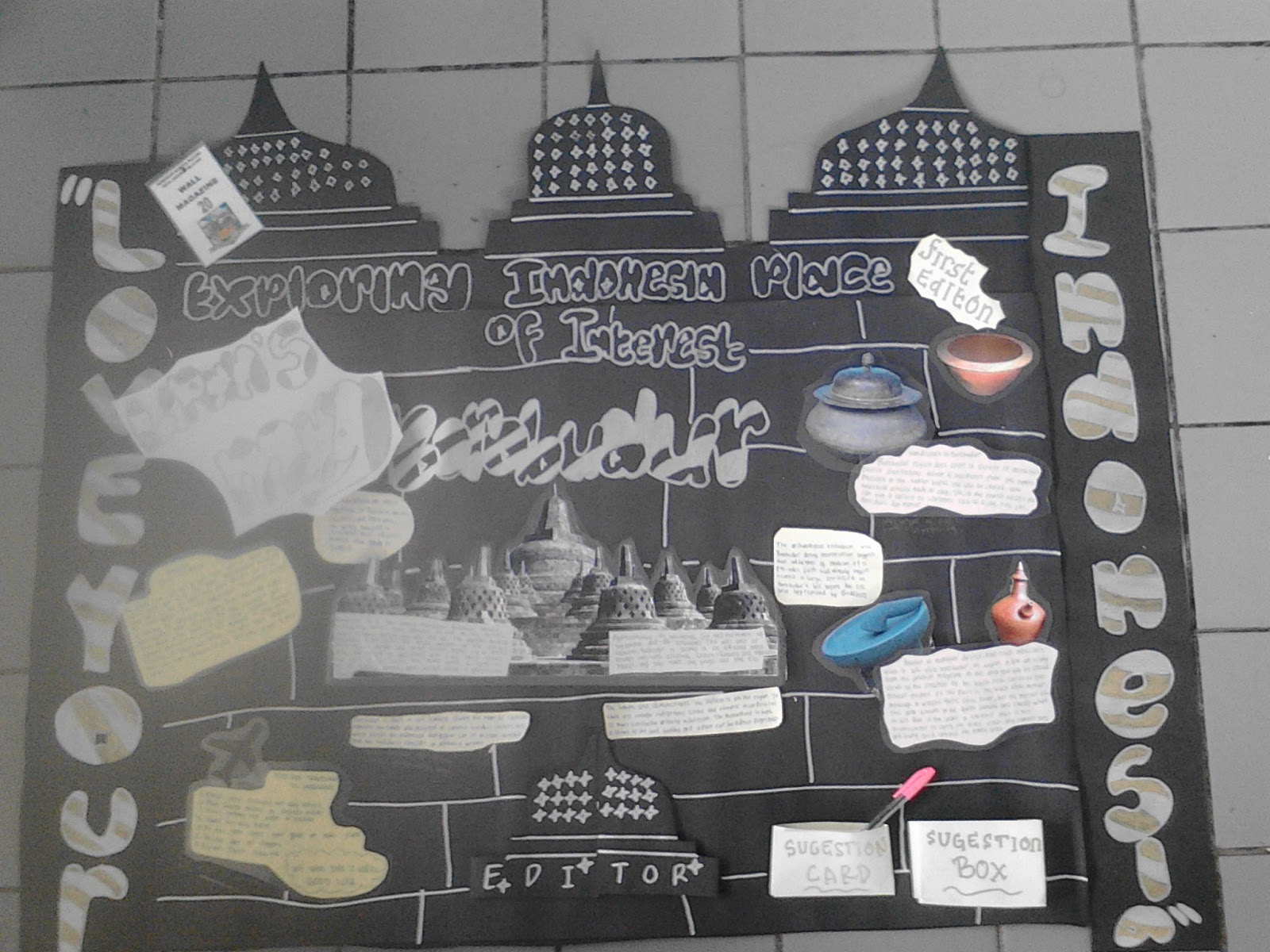 CONTOH "ENGLISH WALL MAGAZINE" KREASI SISWA SMP DI JAKARTA SELATAN ...