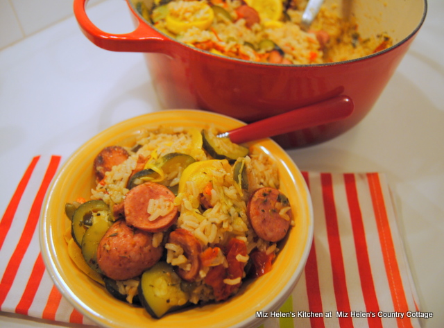 Sausage, Veggie, Rice Pot