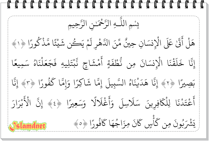 Surah Al-Insaan dan Artinya | IslamDNet