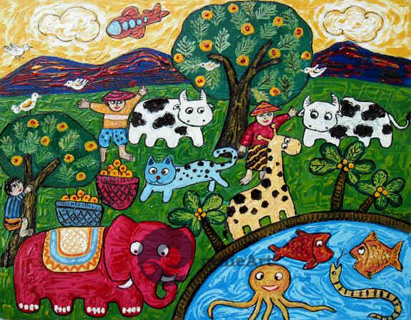 DQ Art Gallery: 0818597166 LUKISAN DAN PELUKIS NAIF INDONESIA