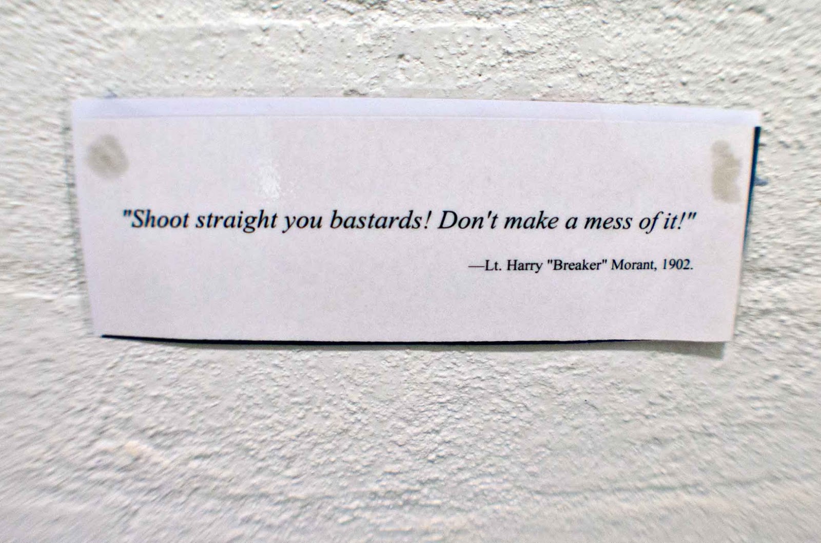 Thoughts are like fishes: Shoot straight you bastards