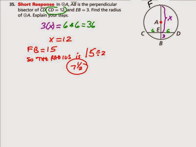 Geometry: CIRCLES - Segment Lengths