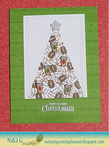 Stampn'HI: Coffee Bean Christmas Tree with Hero Arts