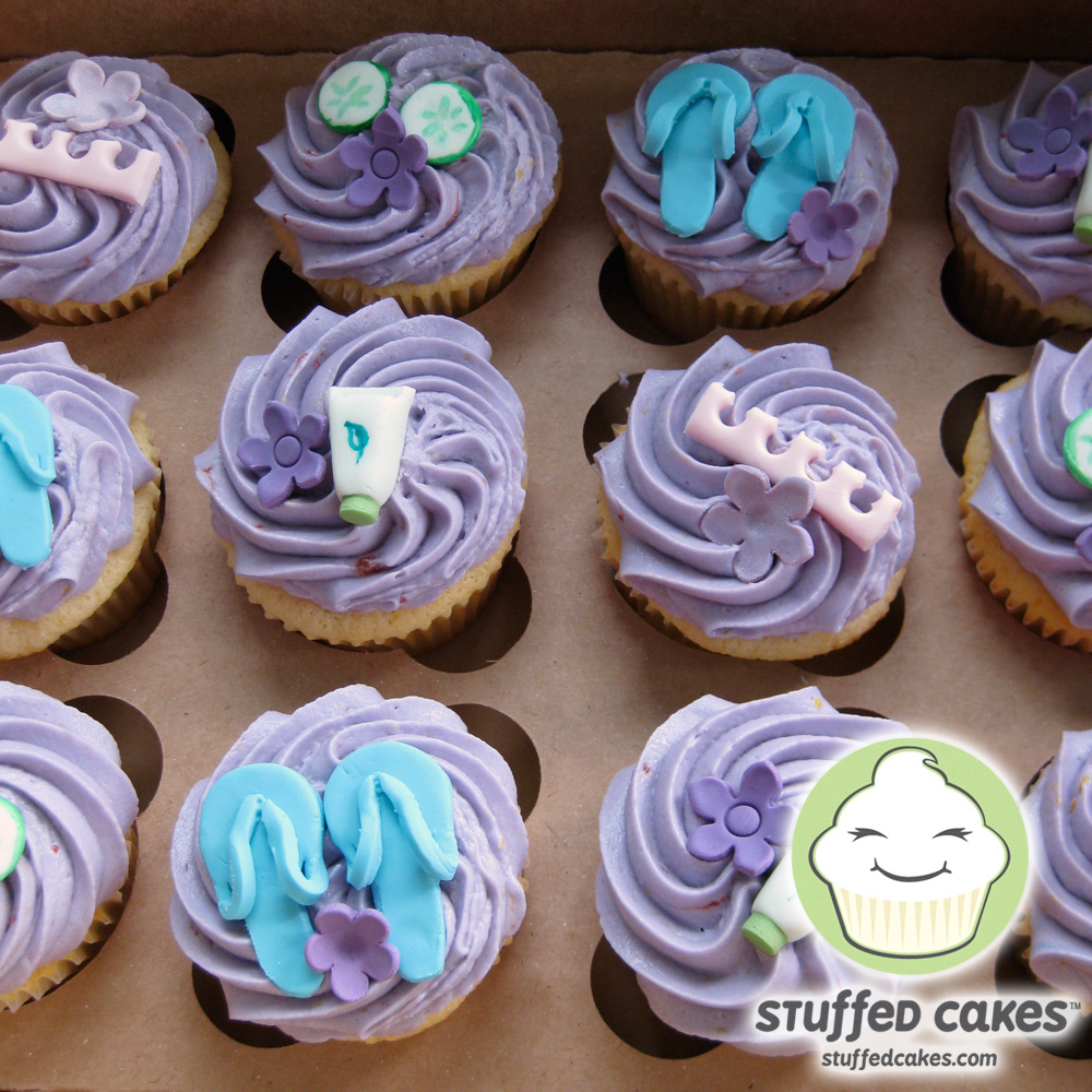 Stuffed Cakes: Spa Party Cupcakes