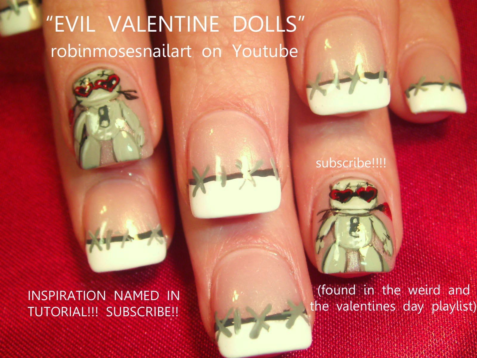 Robin Moses Nail Art Valentines Day Nails Valentines Day Nail Art