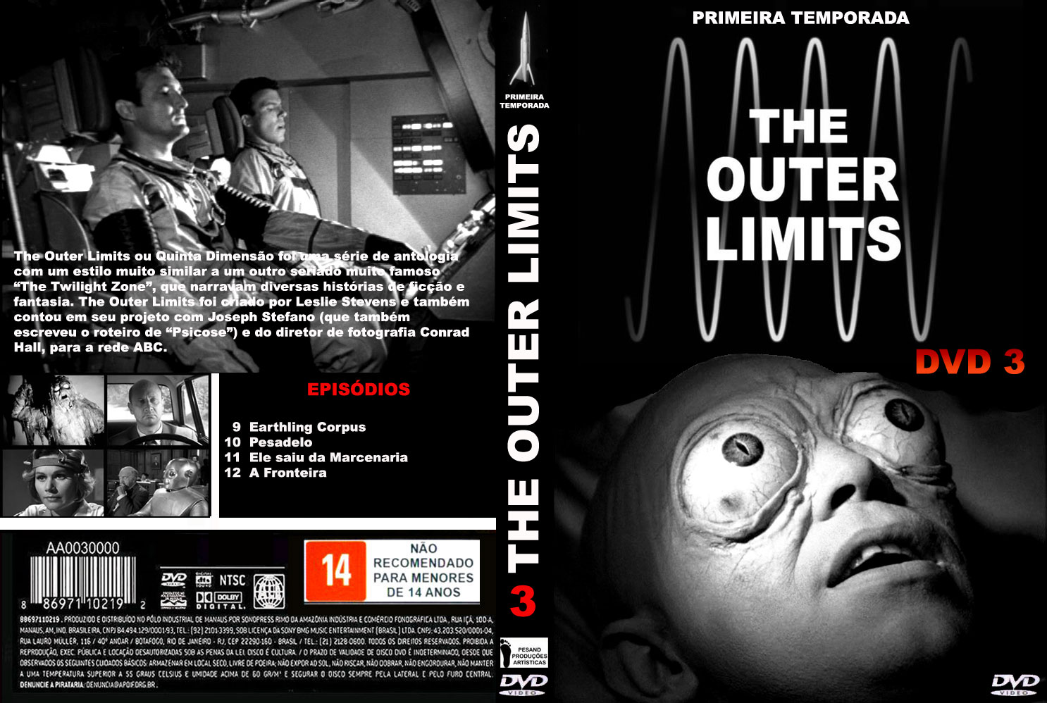 CAPAS EM SÉRIE: CAPA DVD THE OUTER LIMITS ( 1963 - 1965 )