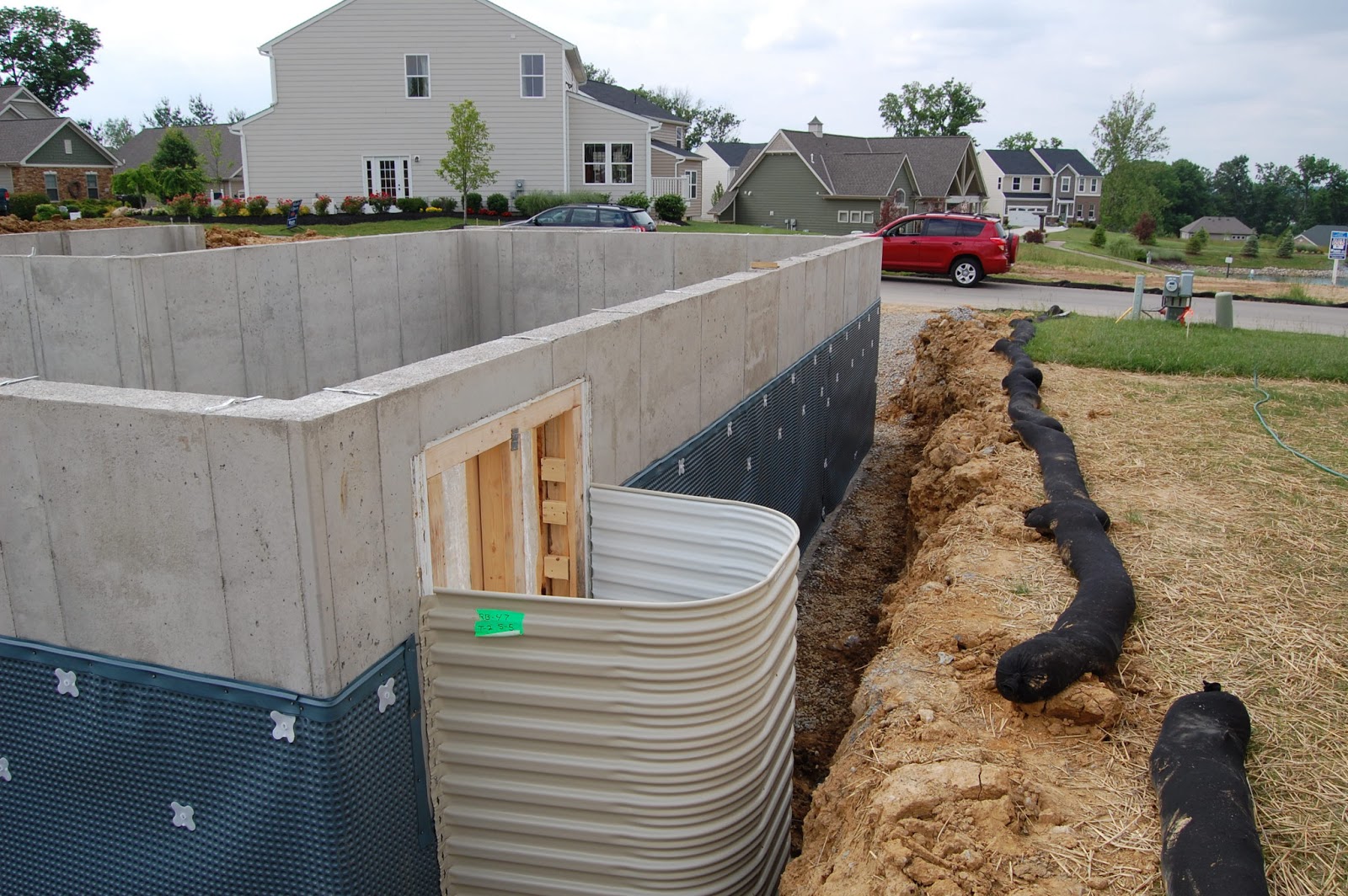 Building our First Home with Ryan Homes: Day 11 - Forms Removed, Egress ...
