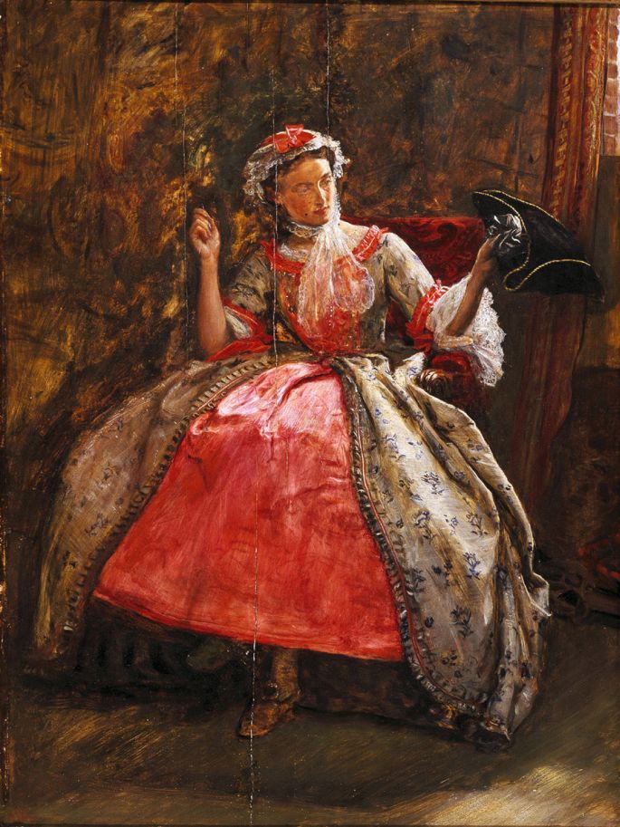 Pre Raphaelite Art: John Everett Millais - The White Cockade, 1862