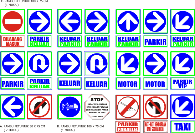 Rambu Petunjuk Arah Outdoor | PANCA CONSULTANT