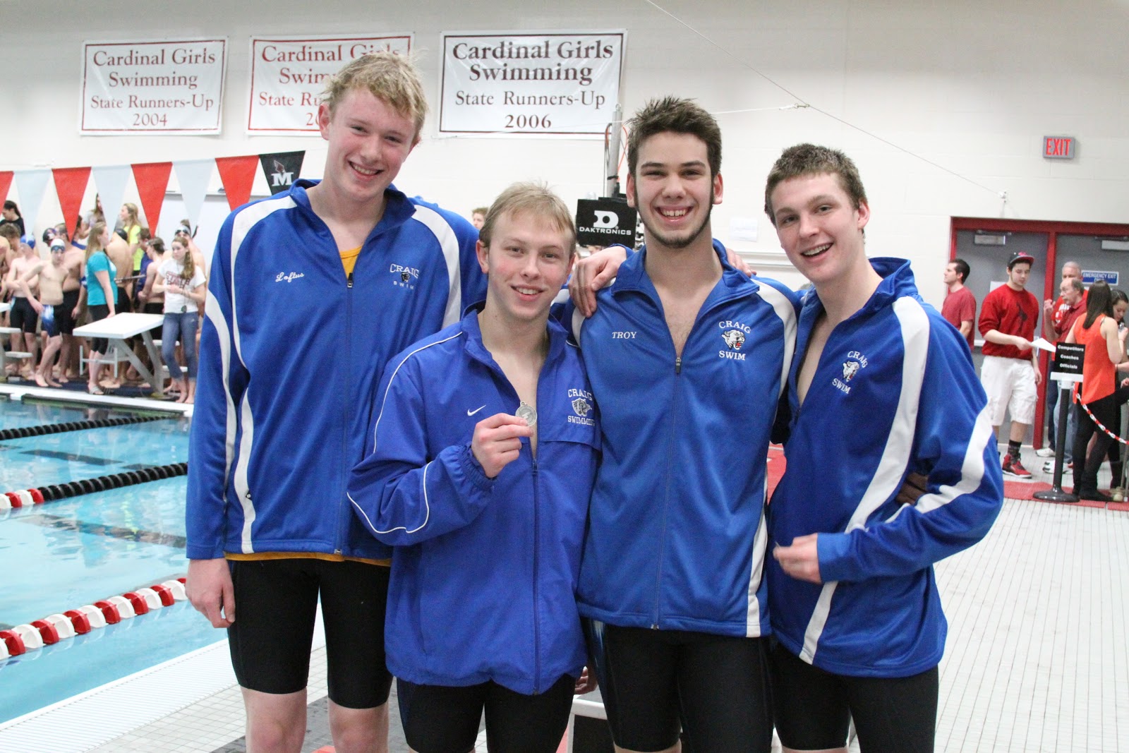 Craig Boys Swim Team: Cardinal Relays