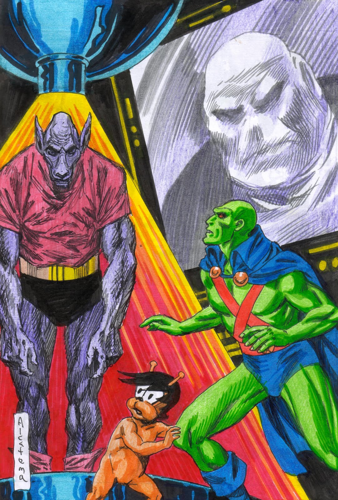 Quique Alcatena: El Detective Marciano / Martian Manhunter Gallery