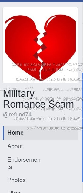 ScamHaters United .. Visit us also on Facebook and Instagram : MILITARY ...