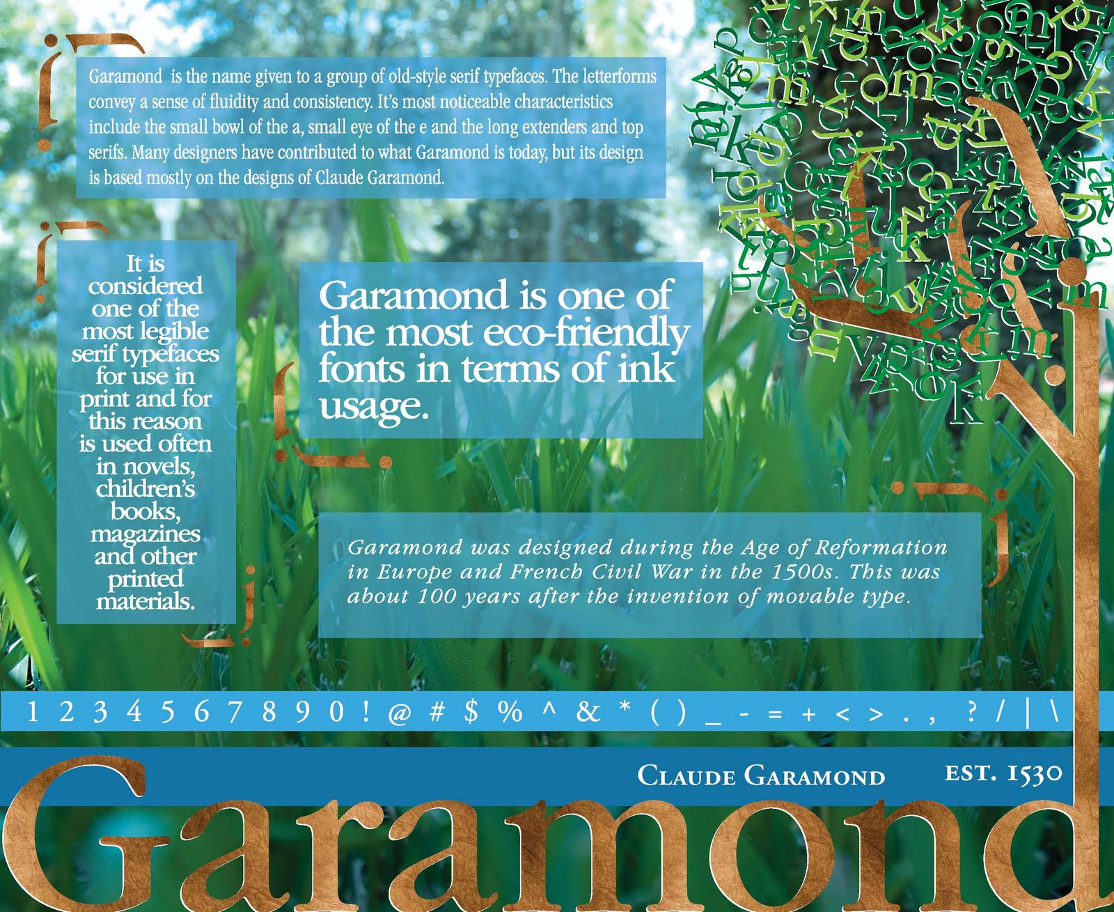 imagemaking: History of Garamond Poster