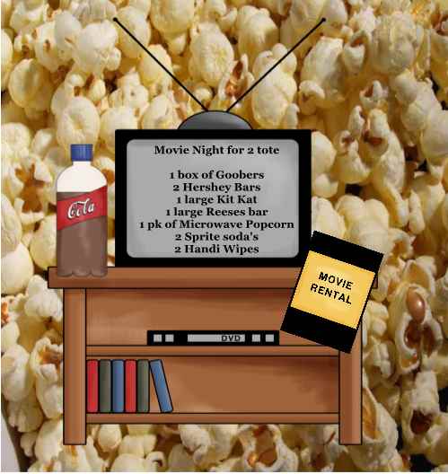 crEATive hAYes crEATions: Movie night box label