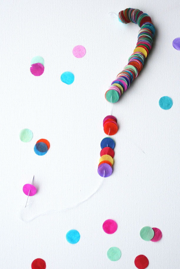 delightful: threading paper.