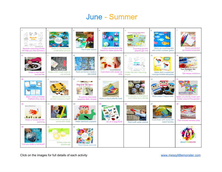 Summer Activity Calendar For Kids 31 Fun Summer Themed Ideas Messy summer-activity-calendar-for-kids-31-fun-summer-themed-ideas-messy