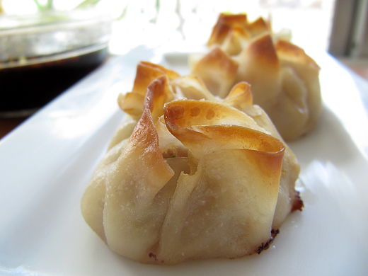 Home Skillet - Cooking Blog: Baked Pork Flower Dumplings with Soy ...