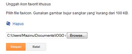 Cara Merubah Logo Favicon Blogger dengan Logo Sendiri ~ Irham Maulana