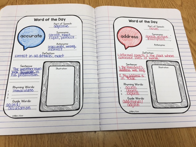A Deeper Look into Word of the Day | Hillary's Teaching Adventures