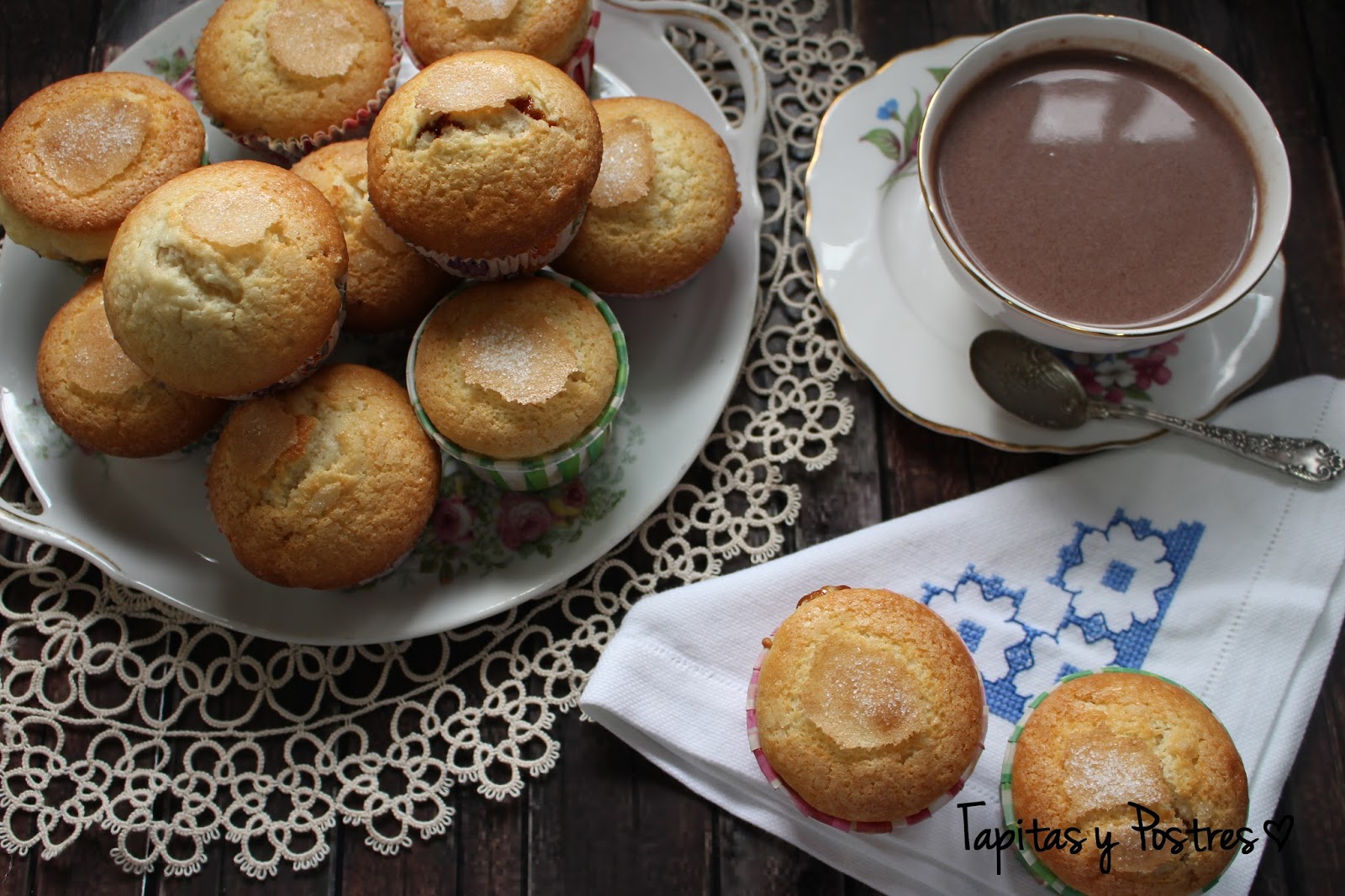 Tapitas y Postres: Magdalenas de dulce de leche