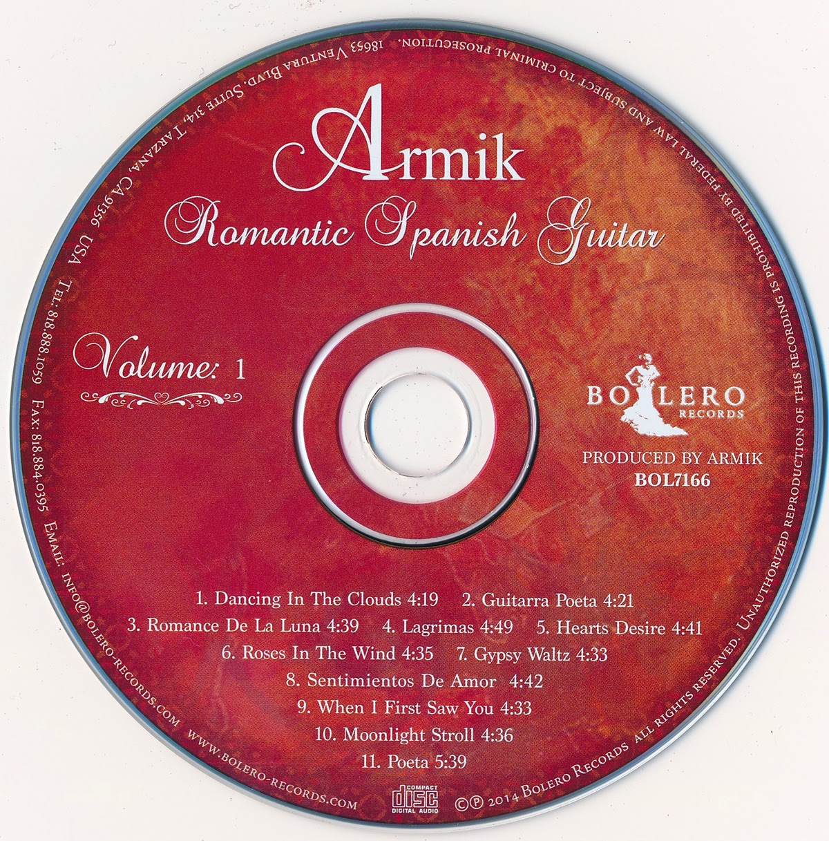 [Flamenco Guitar] Armik - Romantic Spanish Guitar Vol.1 (2014) [FLAC]