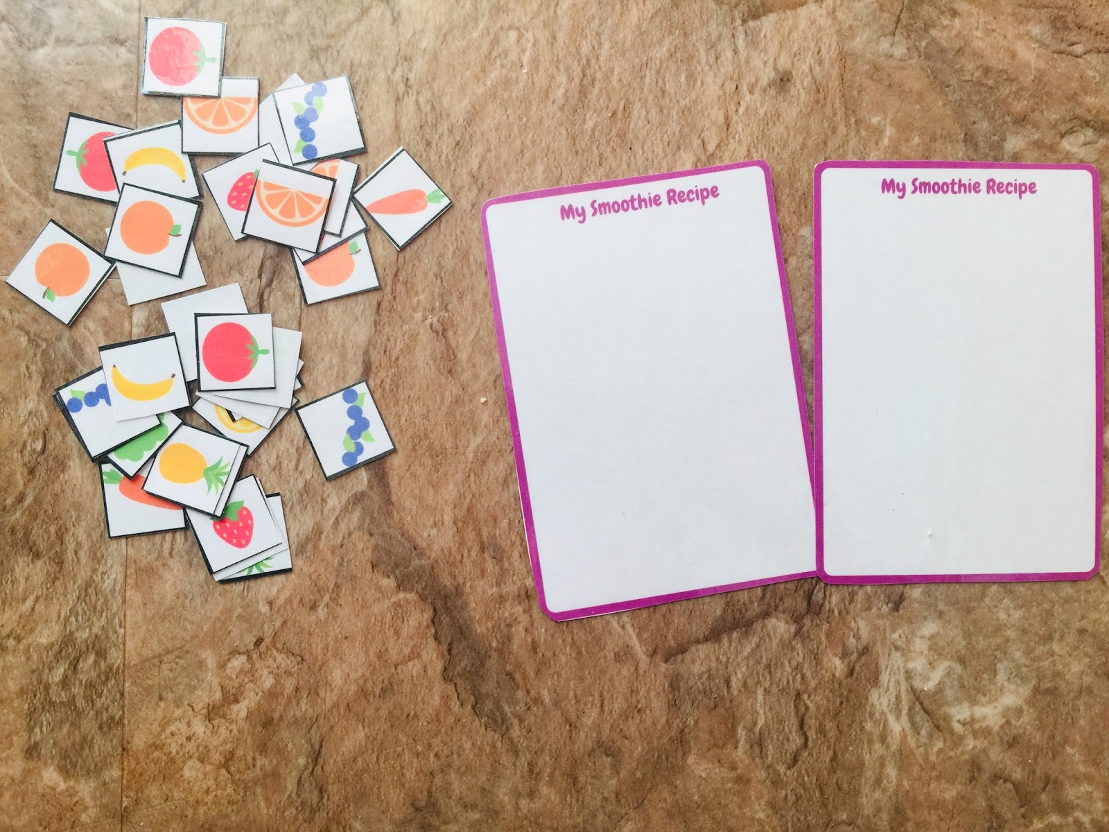 Messy, Beautiful, Fun: Printable Smoothie Shop Pretend Play Set