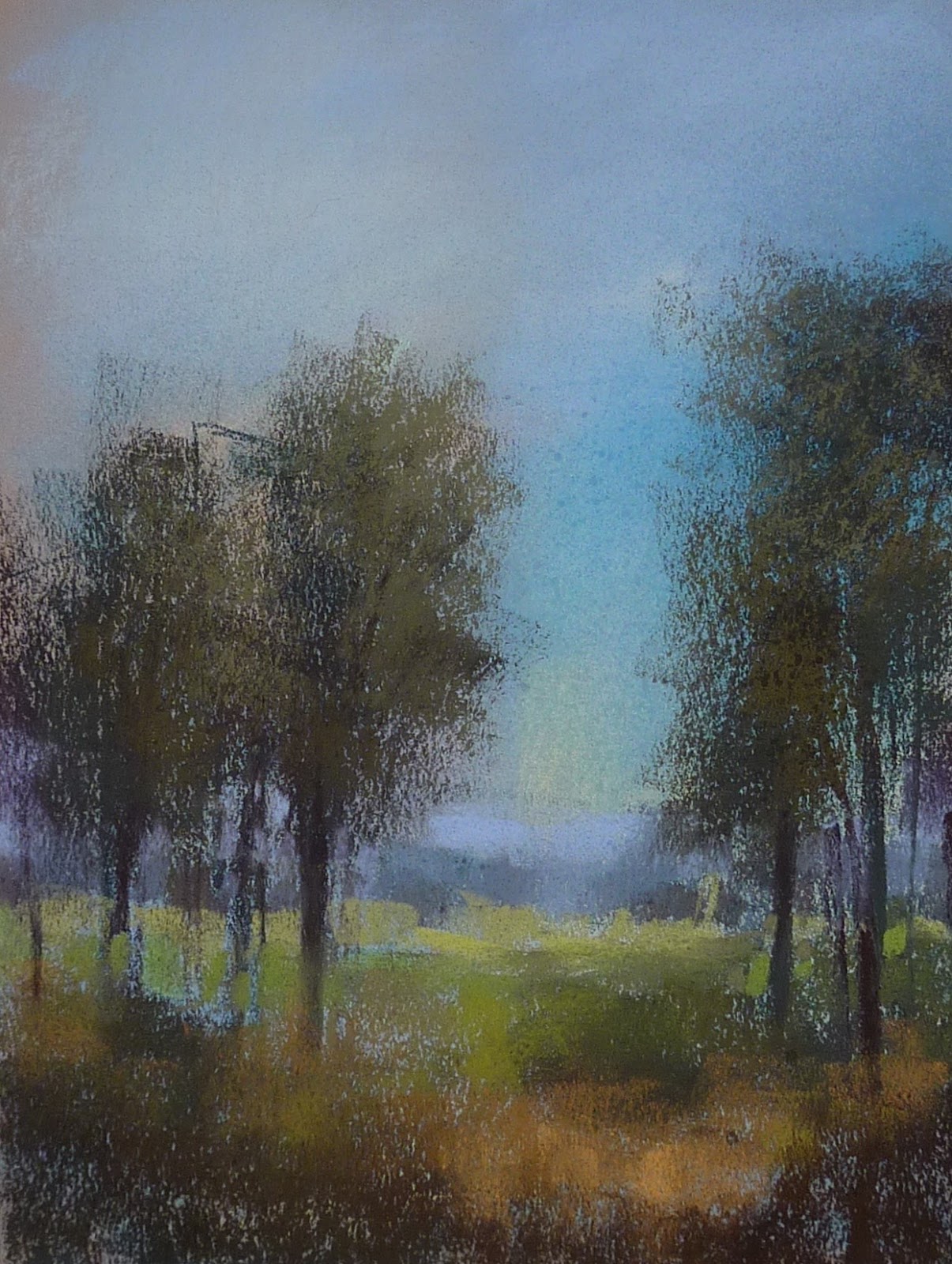 Painting My World: Why I Liked Blue Paper for Painting Trees