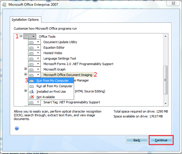 Cách mở file .mdi bằng Microsoft Office Document Imaging trong Microsoft Office 2007