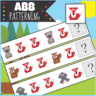 KM Classroom: FREE Woodland Animal Patterning Activity