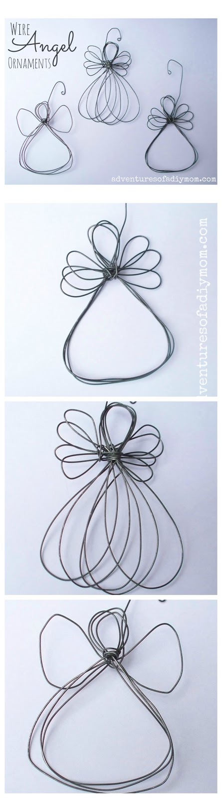How to Make a Wire Angel Ornament - Nativity Ornament Series ...