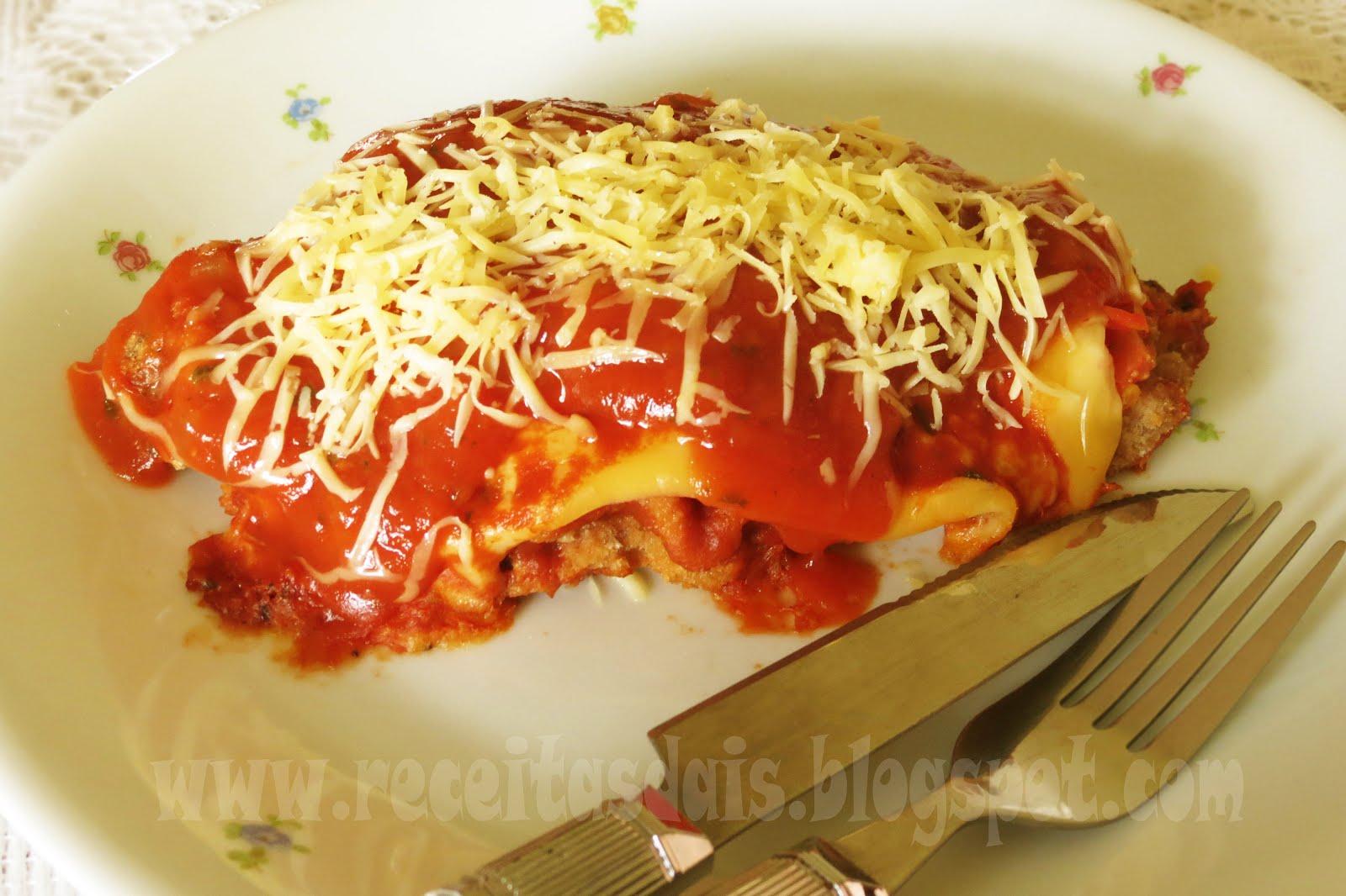 Receitas da Ís: BIFE A PARMEGIANA DE FORNO (Mais você)