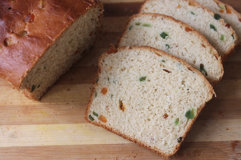 Sweet Tutti Frutti Bread Recipe - Fruit Bread Recipe - Yummy Tummy