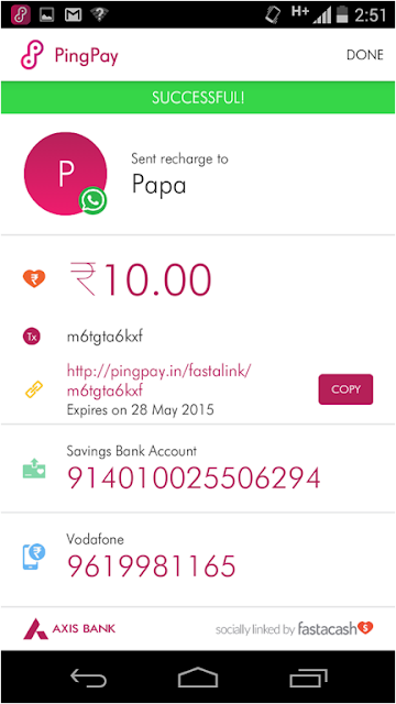 Not All Moonshine!: Presenting Ping Pay!