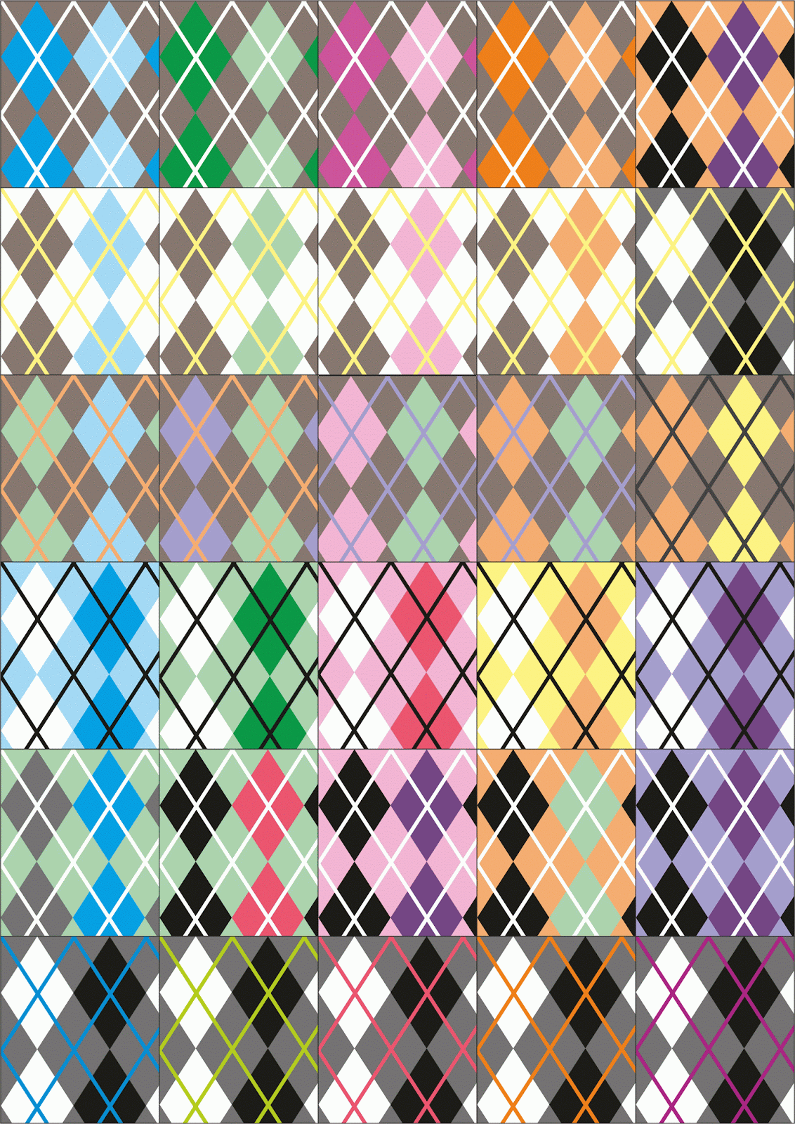 Diy: 30 Patrones Gratis para Imprimir motivos Rombos Diy