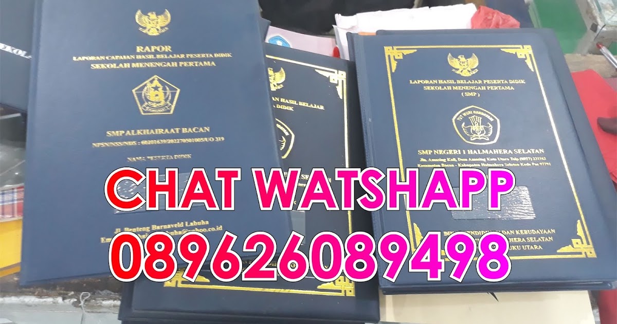 Tempat Cetak Map Raport | Sampul Ijazah Harga Murah di Jakarta Timur ...