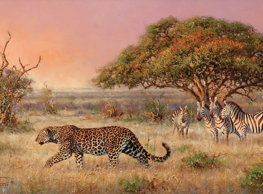 Eric Forlee, 1949 ~ Out of Africa | Africa painting, Big cats art ...