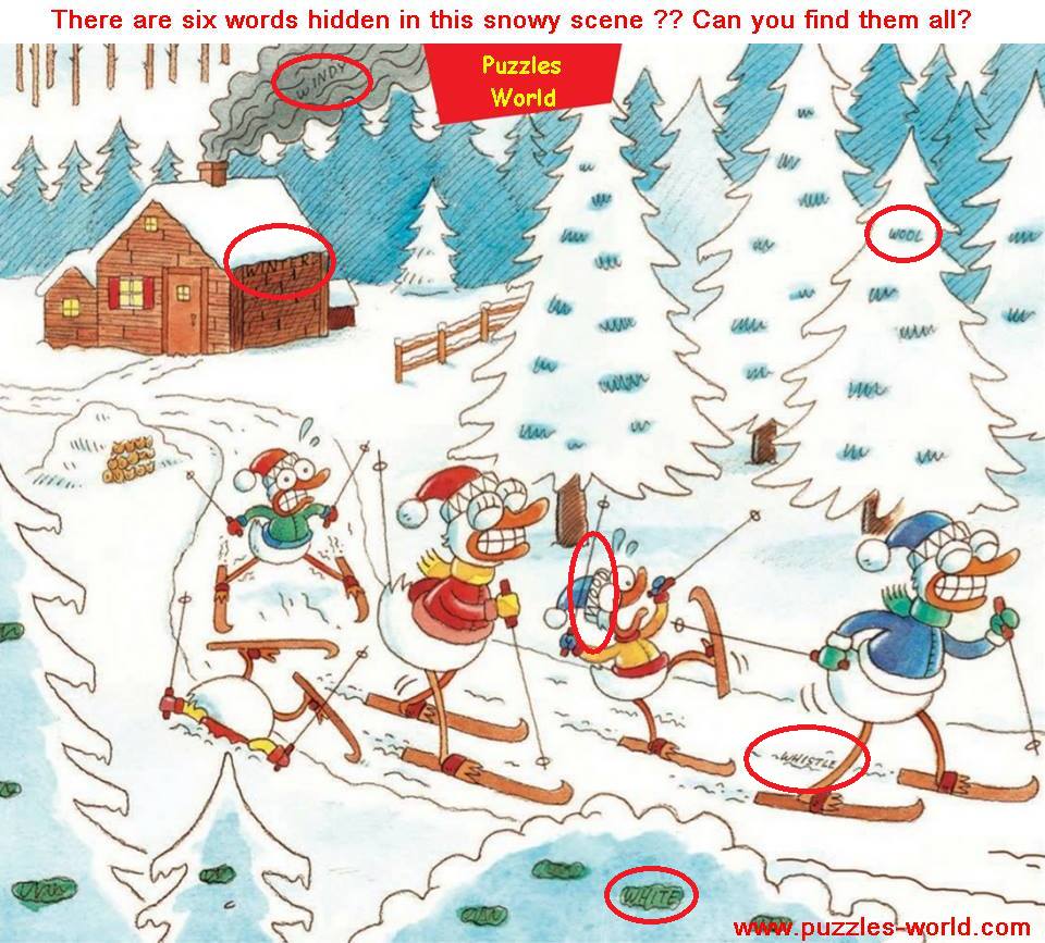 Find Six Hidden Words - Part 21 | Puzzles World