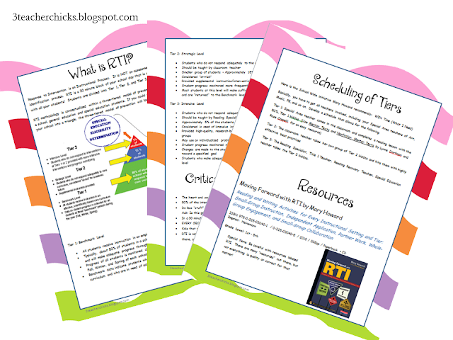 3 Teacher Chicks: RTI with Mary Howard