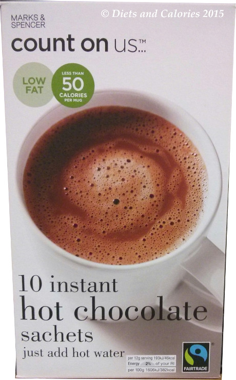 calories in hot chocolate with milk