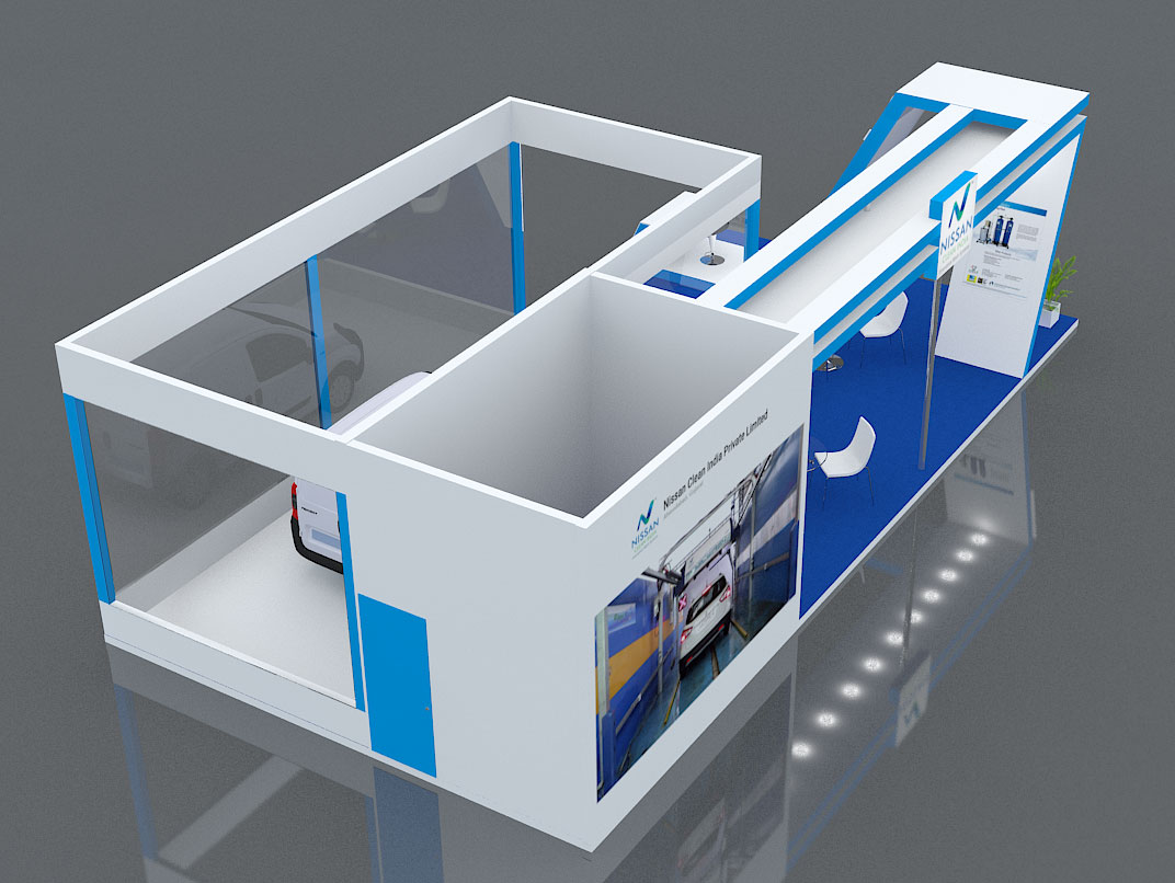 Saravanan Designs: 12m x 4m_Nissan Clean India Stall Designs