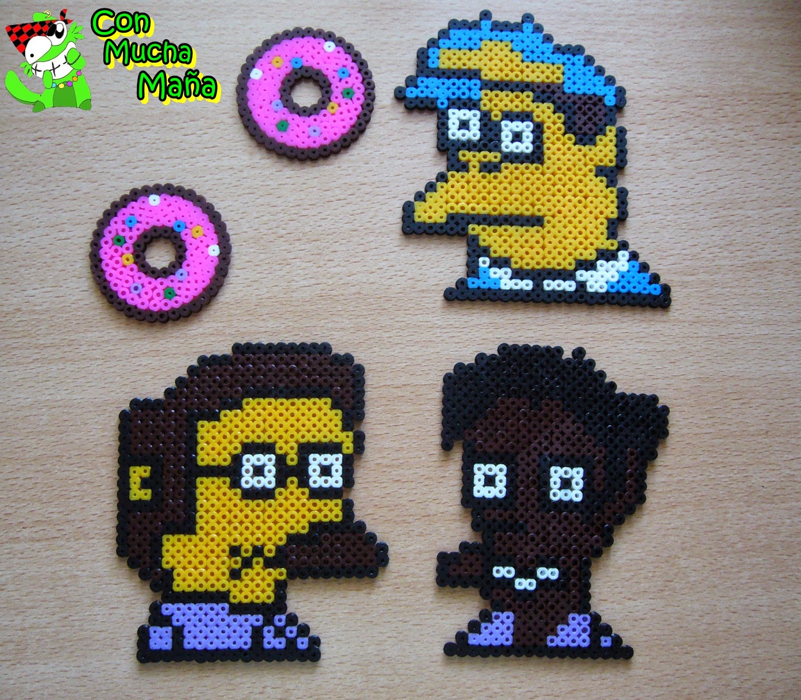 Con mucha maña • Creación y diseño de abalorios•: simpsons hama beads