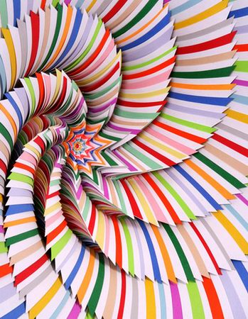 Simple but Beautiful! Rotating Paper Art - Global Newspaper