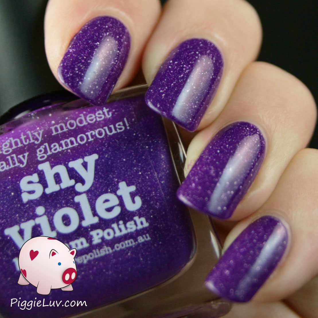 PiggieLuv: Picture Polish Shy Violet for National Epilepsy Awareness Month