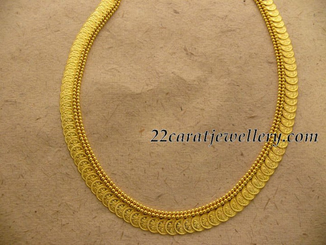 Simple Kasu Mala and Ara Vanki - Jewellery Designs