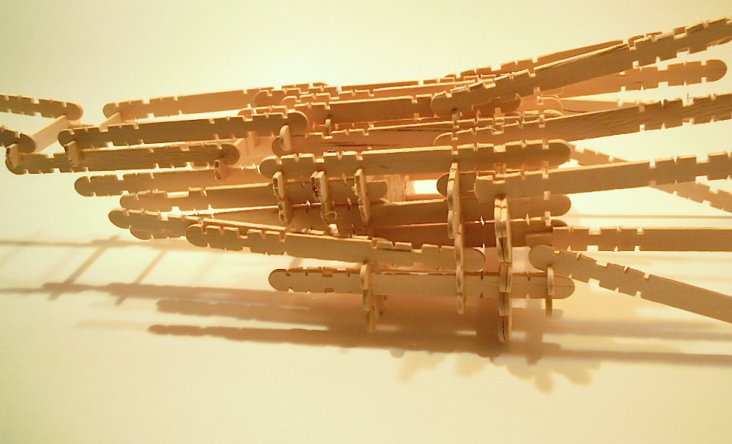 An Elephant a Day: Elephant No. 249: Interlocking Popsicle Sticks